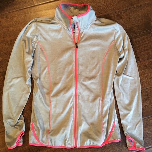 Danskin Now | Tops | Danskin Now Running Track Jacket Pink And Grey S ...